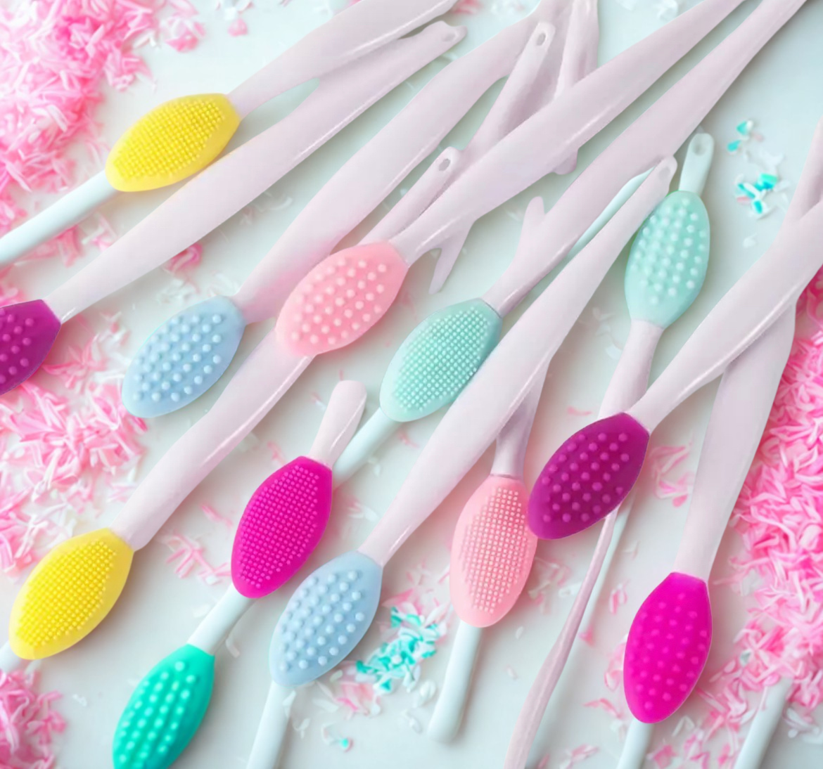 Lip Exfoliating Brush Set Of 3 B A R E Label Shop